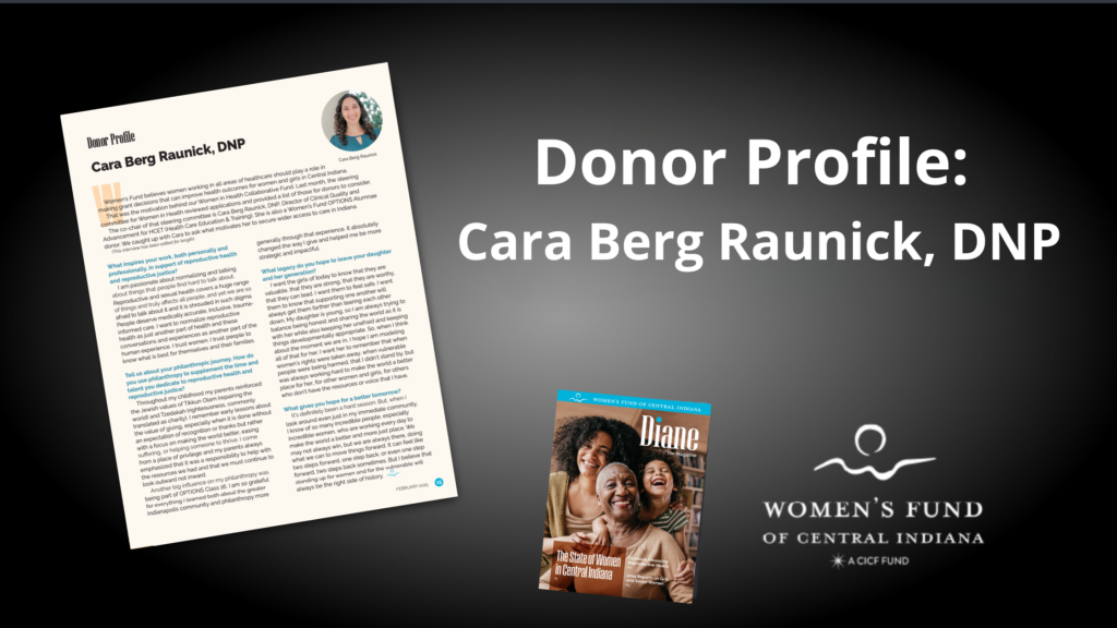 Donor Profile: Cara Berg Raunick, DNP - Women's Fund